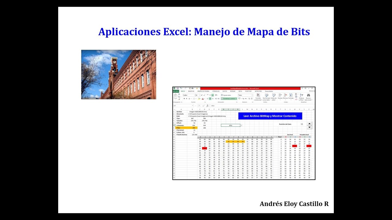 Aplicaciones Excel - Archivos de Mapas de Bits-bitmap - YouTube