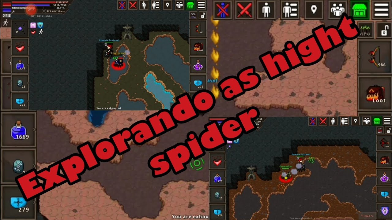 Lawl mmorpg 2D - Explorando Os 3 Respaw De Hight Spider - YouTube