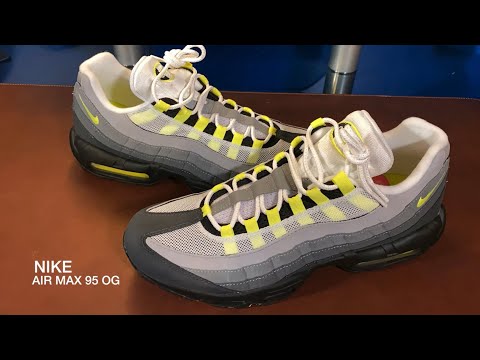 NIKE AIR MAX 95 OG NEON YELLOW- IN DEPTH REVIEW AND ON FEET  4K