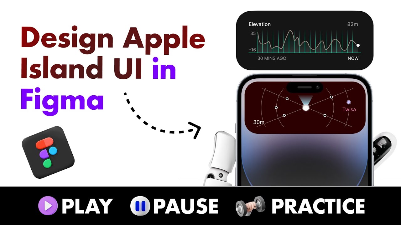How to Design an Apple Island UI in Figma | Step-by-Step UI/UX Tutorial ...
