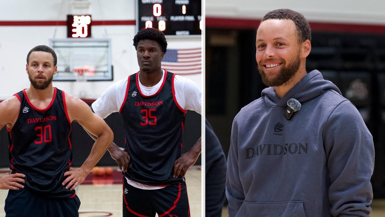 Steph Curry workouts out with Davidson College Players getting them ...