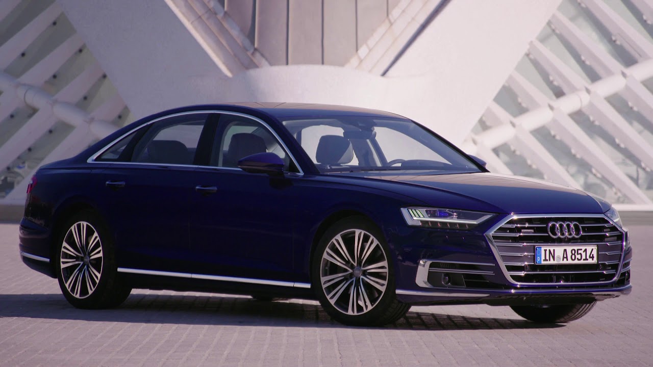 The new Audi A8 Exterior Design in Valencia - YouTube