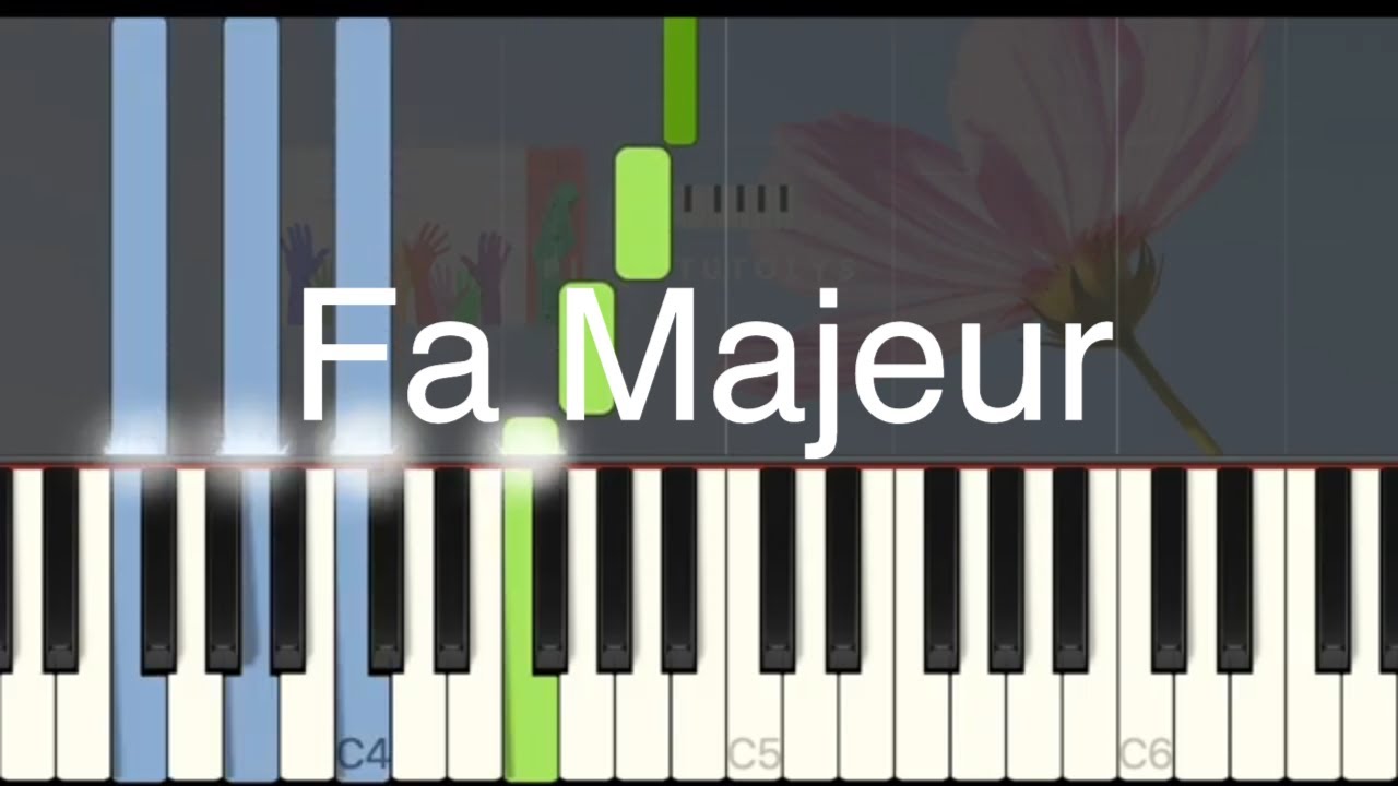 Gamme - Fa Majeur - Easy piano tuto - YouTube