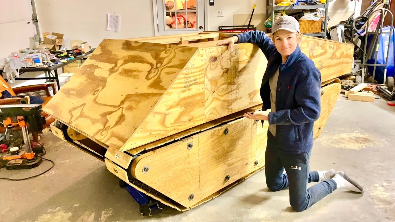 HOMEMADE TANK Part 4 - Final Hull Drive Test - YouTube