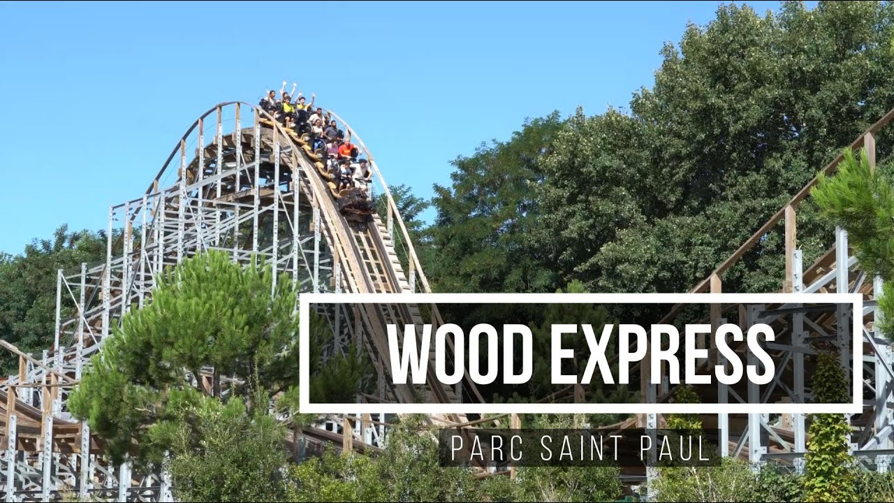 Wood Express Front Row POV at Parc Saint Paul - Gravity Group Wooden Roller Coaster! - YouTube