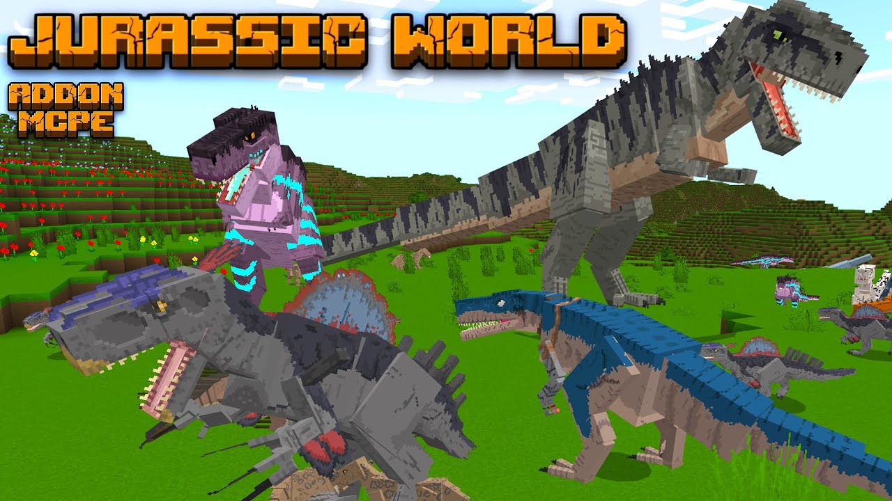 Explore the Jurassic Era! 🦖Transform Minecraft with the Jurassic World ...