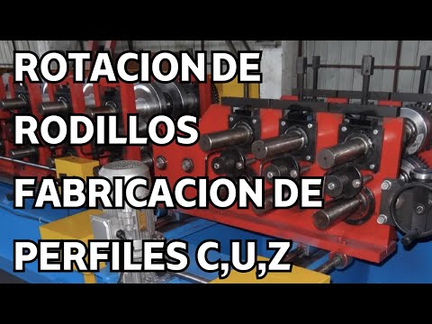 LATAMSTEEL - ROTACIÓN DE RODILLOS PARA FABRICACIÓN DE PERFILES C, U, Z