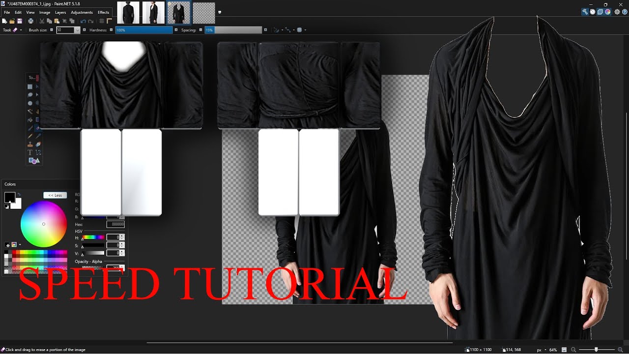 ROBLOX SPEED PHOTOBASH SHIRT TUTORIAL 1# - YouTube