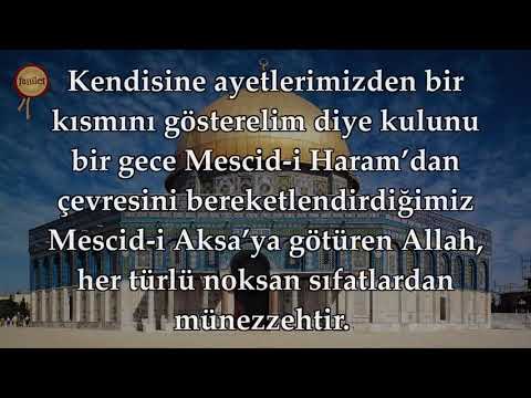 Kudüs İçin - Ebubekir Şatıri İsra suresi (1-9)