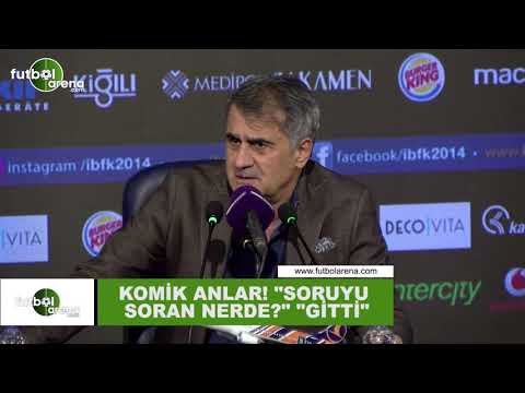 Şenol Güneş'in basın toplantısında komik anlar! \