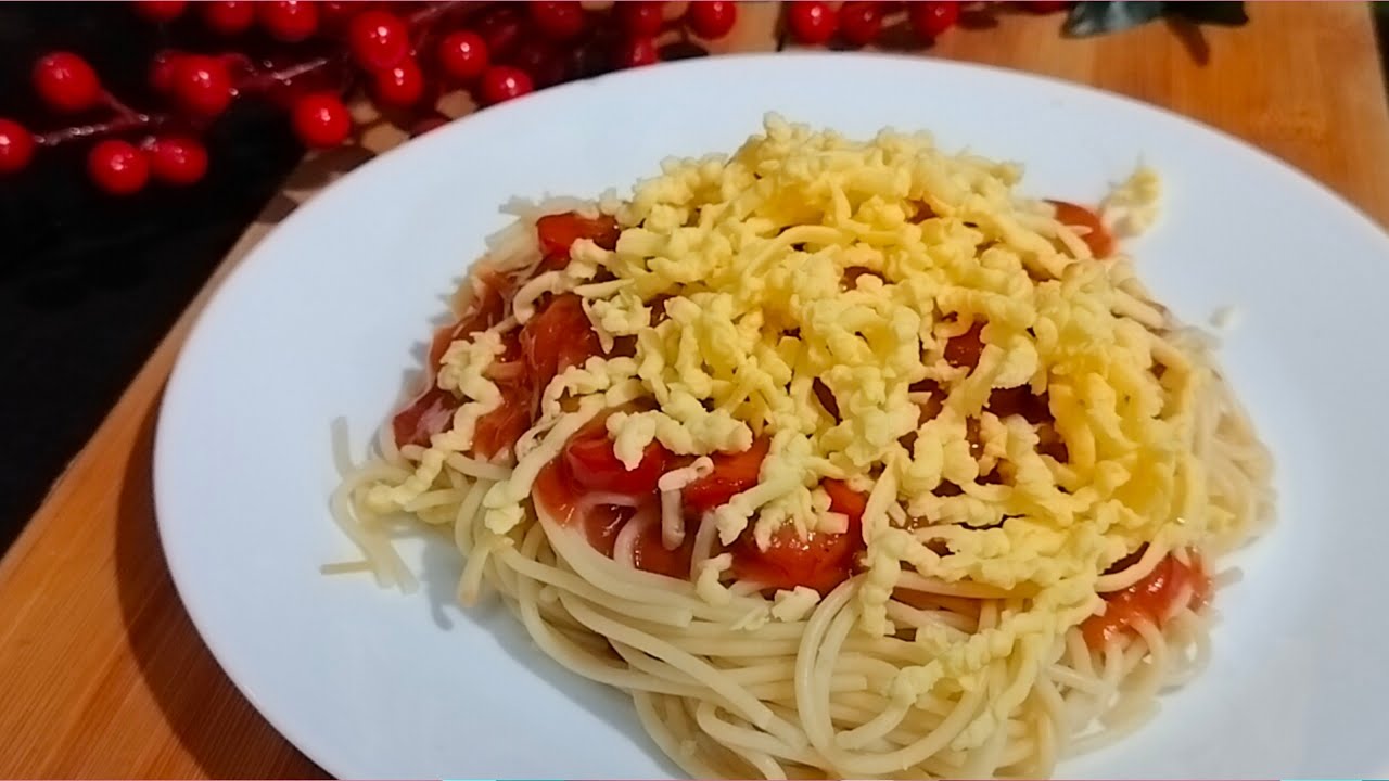 SWEET SPAGHETTI FILIPINO RECIPE - YouTube