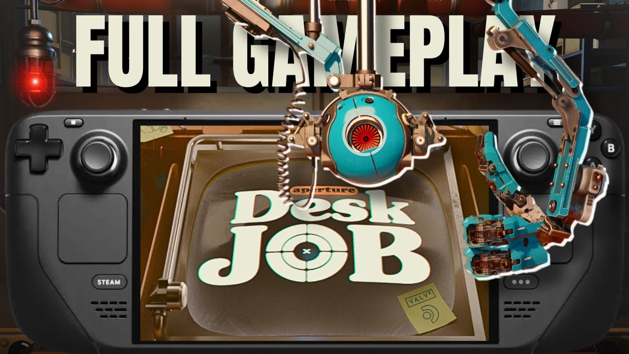 Aperture Desk Job: Full Playthrough on Steam Deck | Decked Out Gaming 🎮 ...