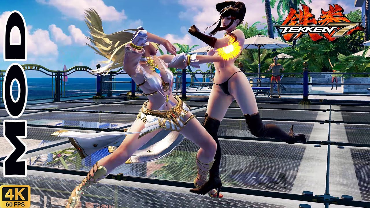 Tekken 7 mods | Lili (Aphrodite) 💥 Kazumi (tropical bikini mod) | CPU vs CPU AI vs AI - YouTube