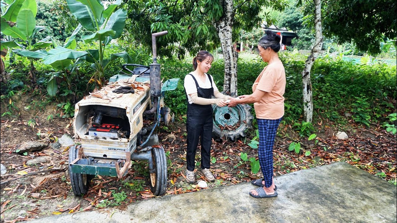 Restarting the MITSUBISHI ST1620 tractor that has been dormant for 10 ...