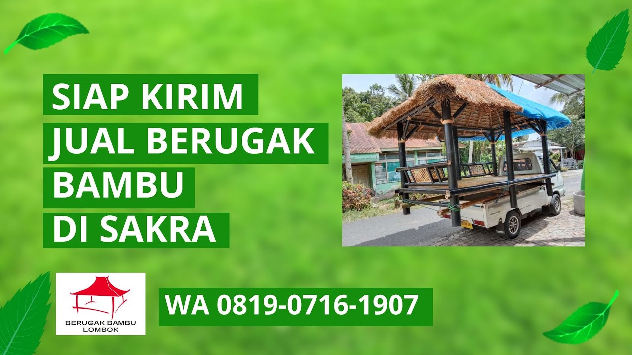 Berkualitas, Jual Berugak Bambu di Sakra Lombok Timur - YouTube