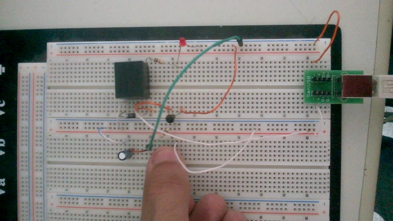 Protoboard de circuito para acionamente de relé - YouTube