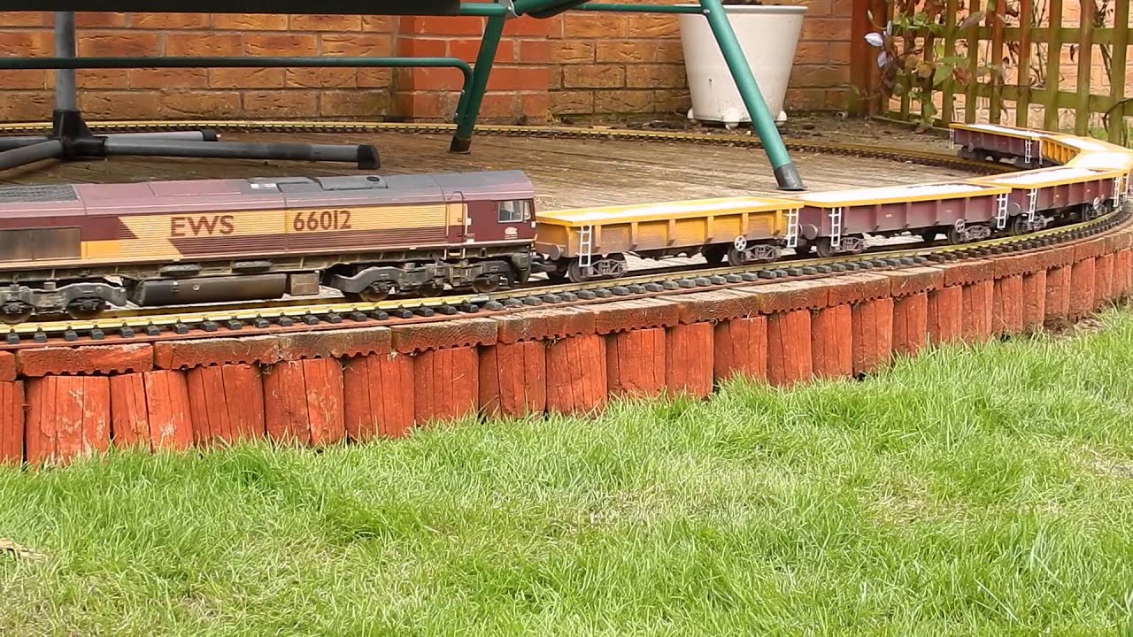 G Scale Class 66 with Ballast wagons. 3 - YouTube