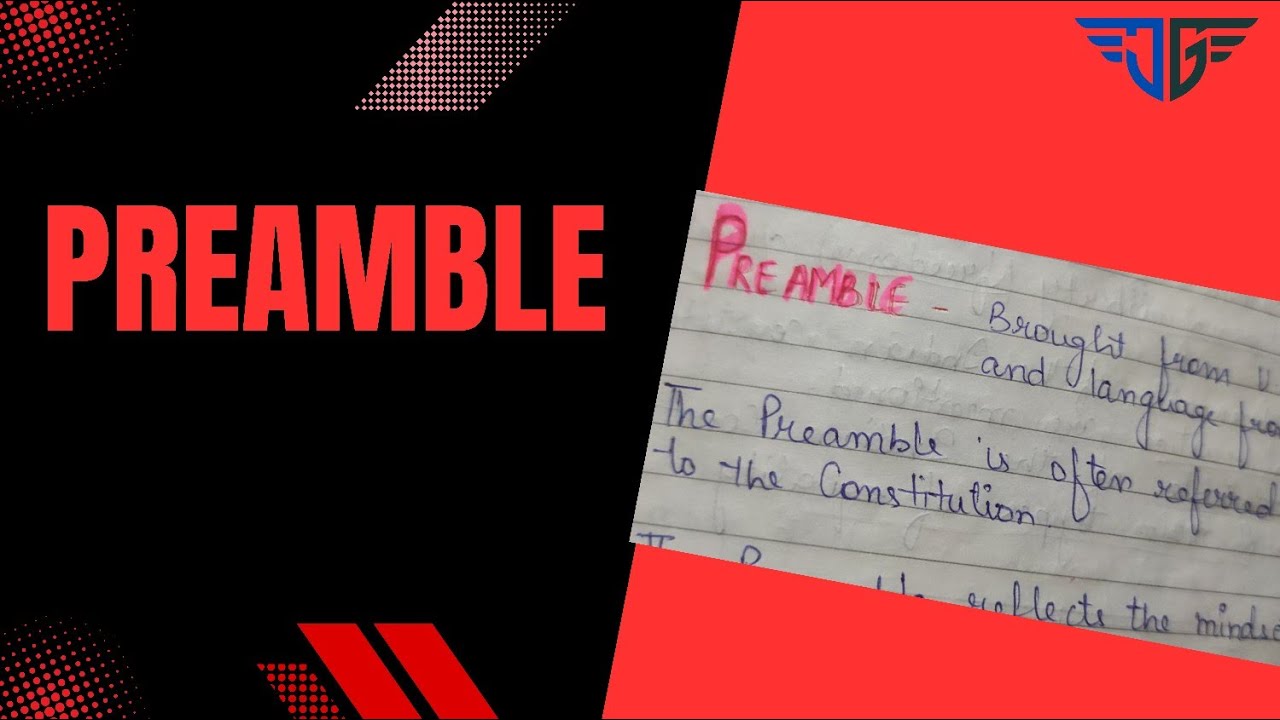 Lecture 51 || PREAMBLE || Indian polity series handwritten notes - YouTube
