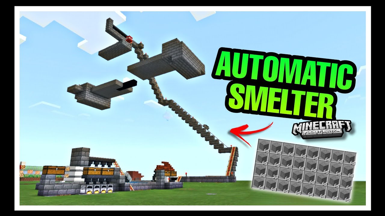 AUTOMATIC STONE SMELTER MINECRAFT ⚡ - YouTube