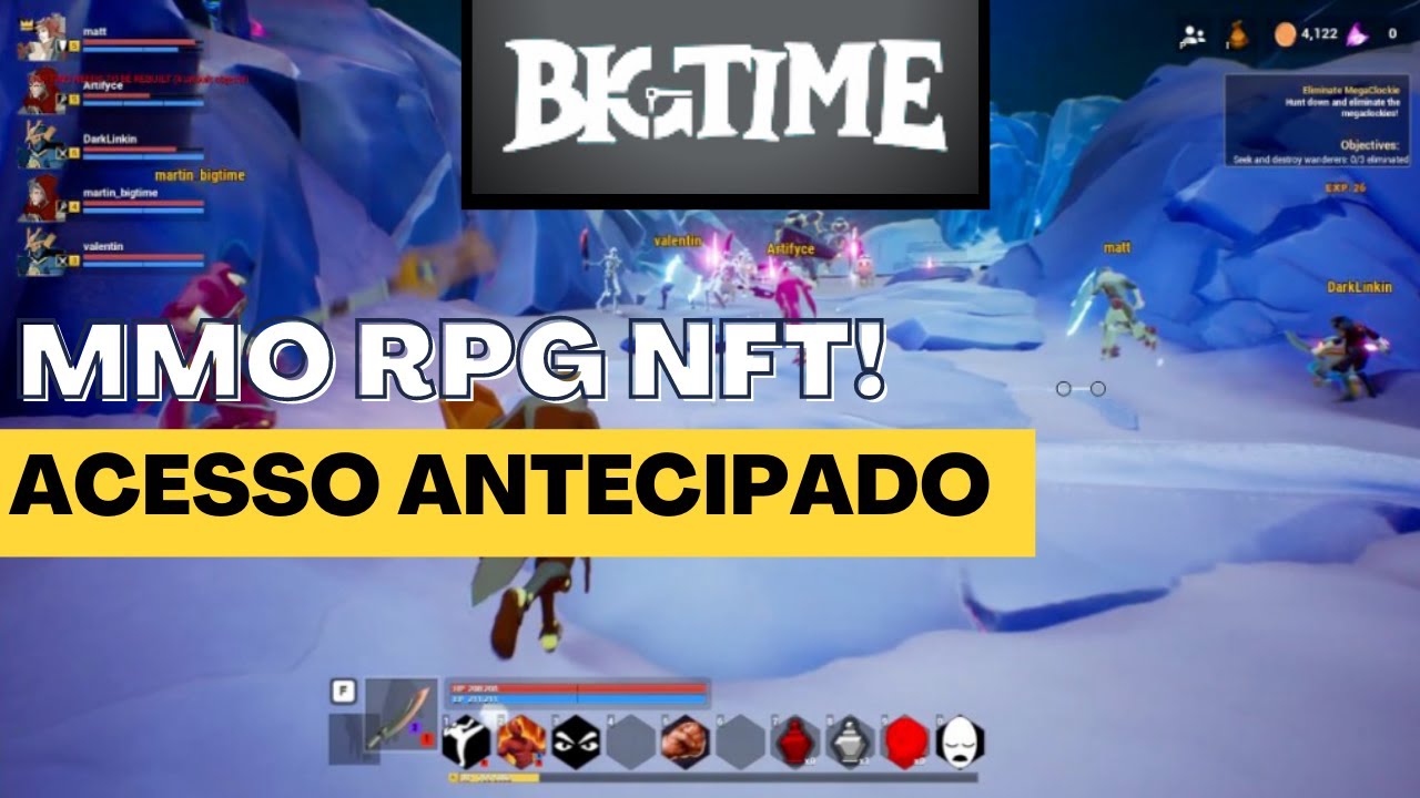 NOVO JOGO MMORPG NFT - BIG TIME - YouTube