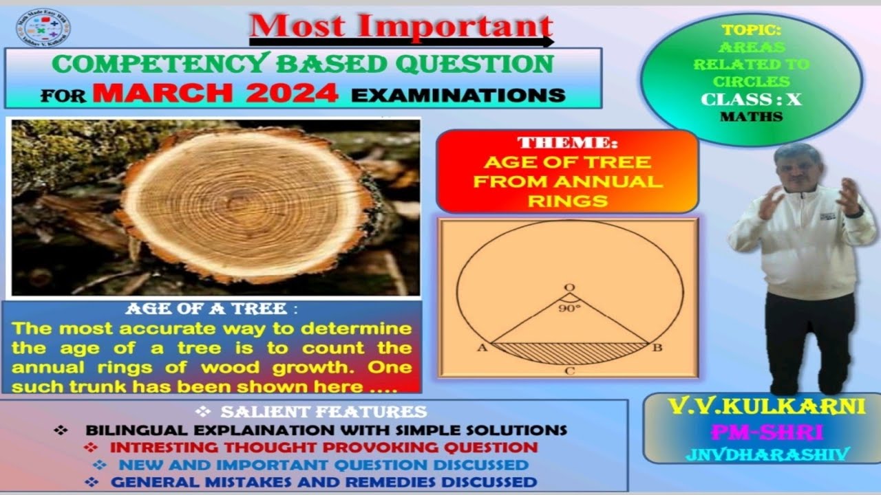 35.CBQ.AREAS RELATED TO CIRCLES THEME AGE OF A TREE CLASS X MATHS THEME ...