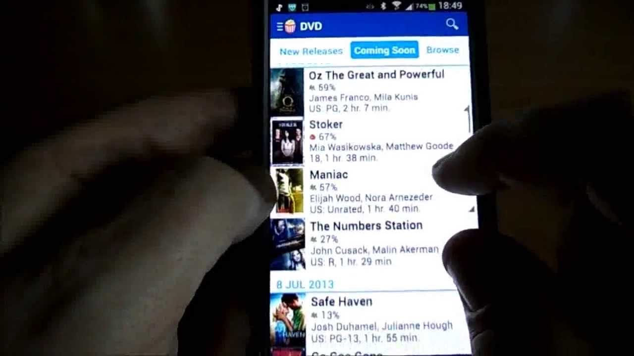 Flixster App - Rotten Tomatoes Movie News App Review for Android - YouTube