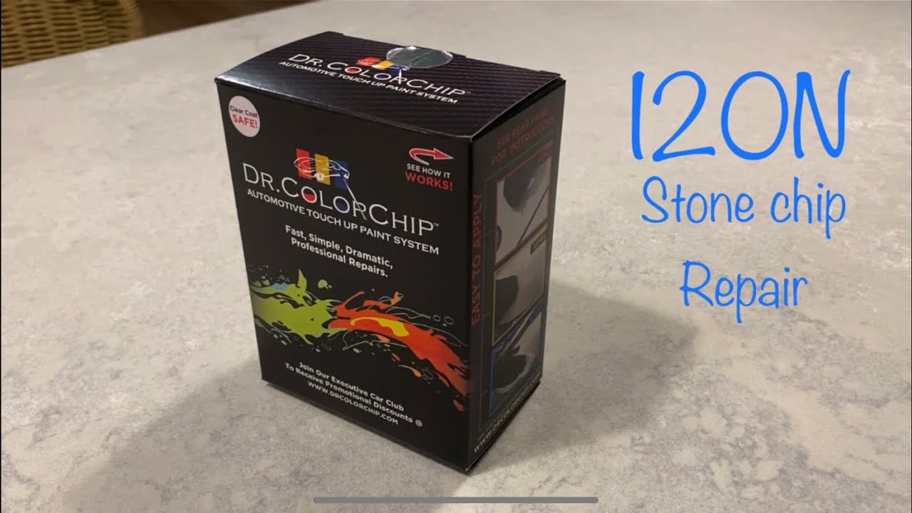 Fixing stone chips on my i20N, Performance Blue, using Dr. ColorChip ...