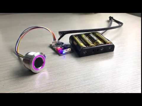 New GROW R503 Round Circular Fingerprint Module Sensor - YouTube