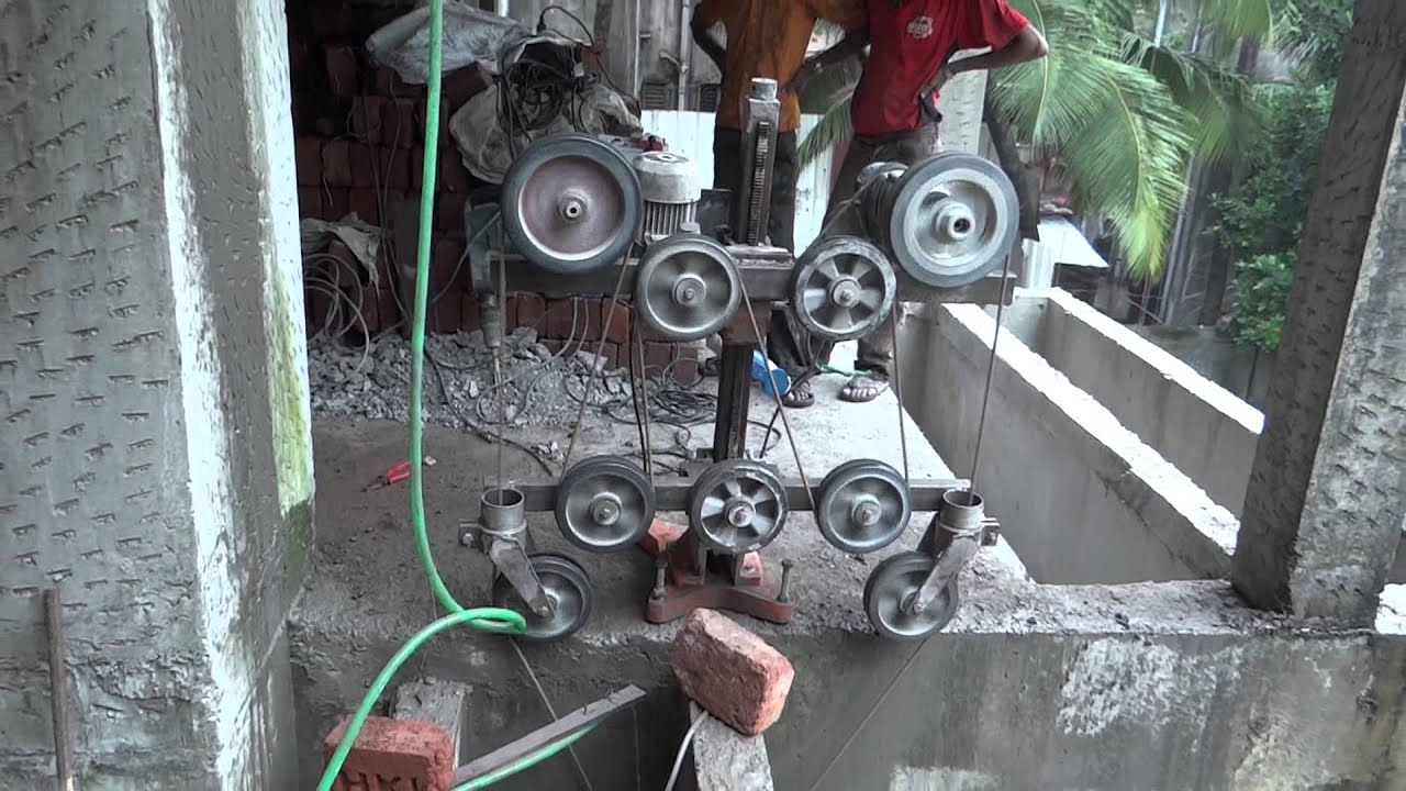 dimond wire saw machine mini web www.rccdrilling.com mo ..9833826647 ...