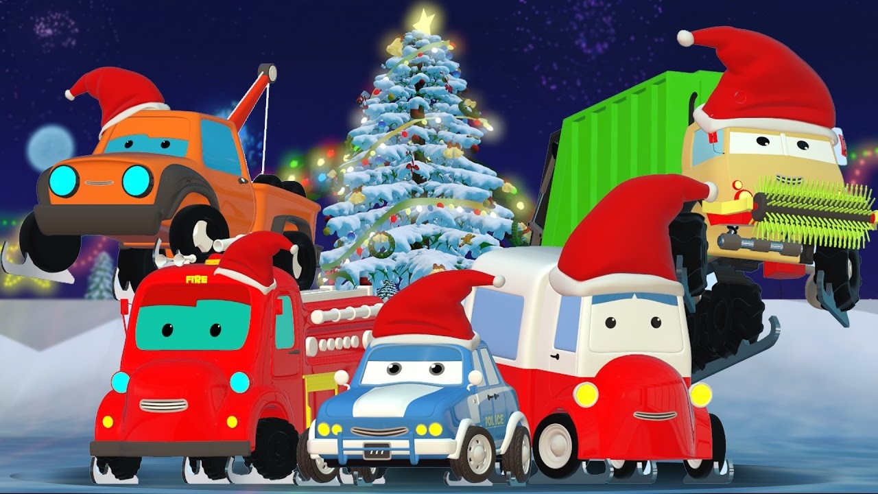 Road Rangers | Jingle Bells | Christmas special car song for children ...
