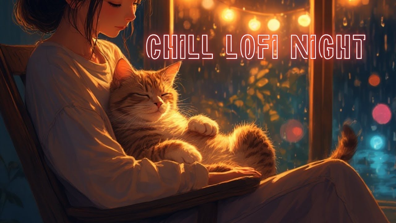 Chill Lofi Night 🌙 | Détente avec un chat & musique relax - YouTube
