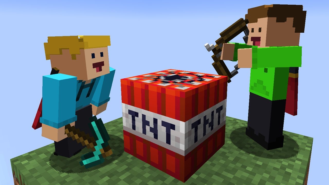 Testar SJUKA TNT saker i Minecraft med Olof - YouTube