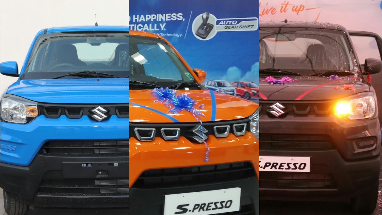 Maruti Suzuki S-Presso 2019 | Granite Grey, Sizzle Orange & Starry Blue ...