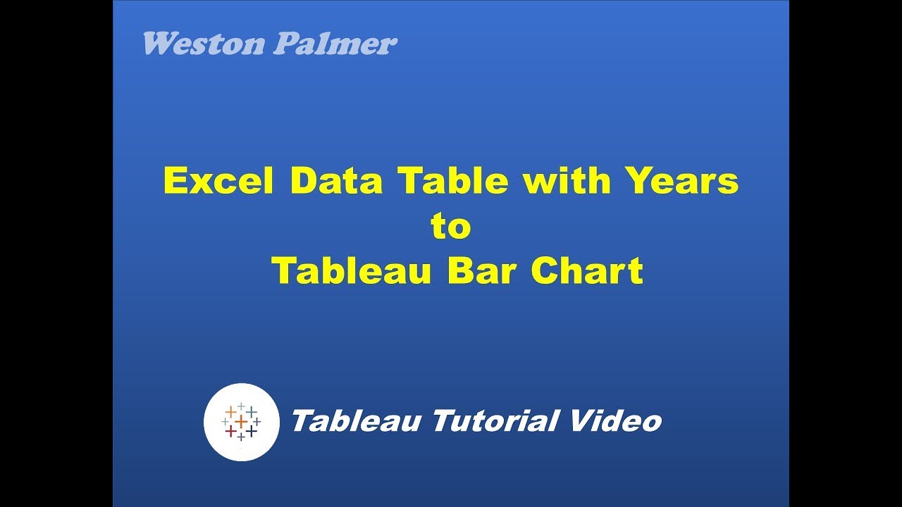 Tableau Tutorial - Converting an Excel data table with year columns to ...