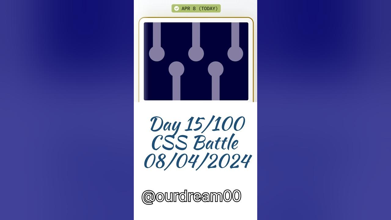 CSS Battle || Day 15/100 || Daily Challenge #css #cssbattle #development #shortsfeed #viral ...