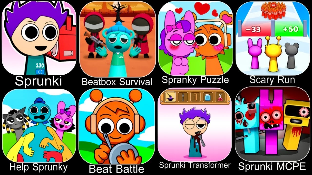 SprankySurvival,Beat Duet,Scary Run,Spranky Transformer,Sprunky Run ...