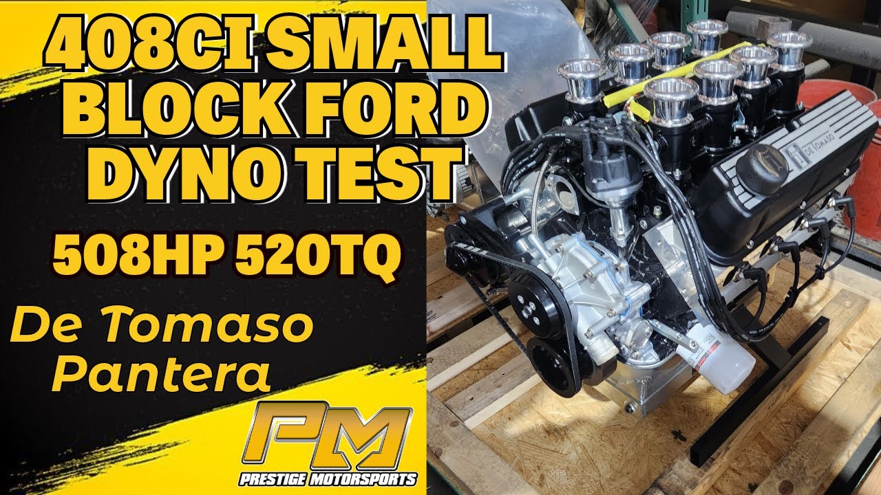 508HP Stacked 408 Windsor Dyno Testing for Alastair's De Tomaso Pantera ...