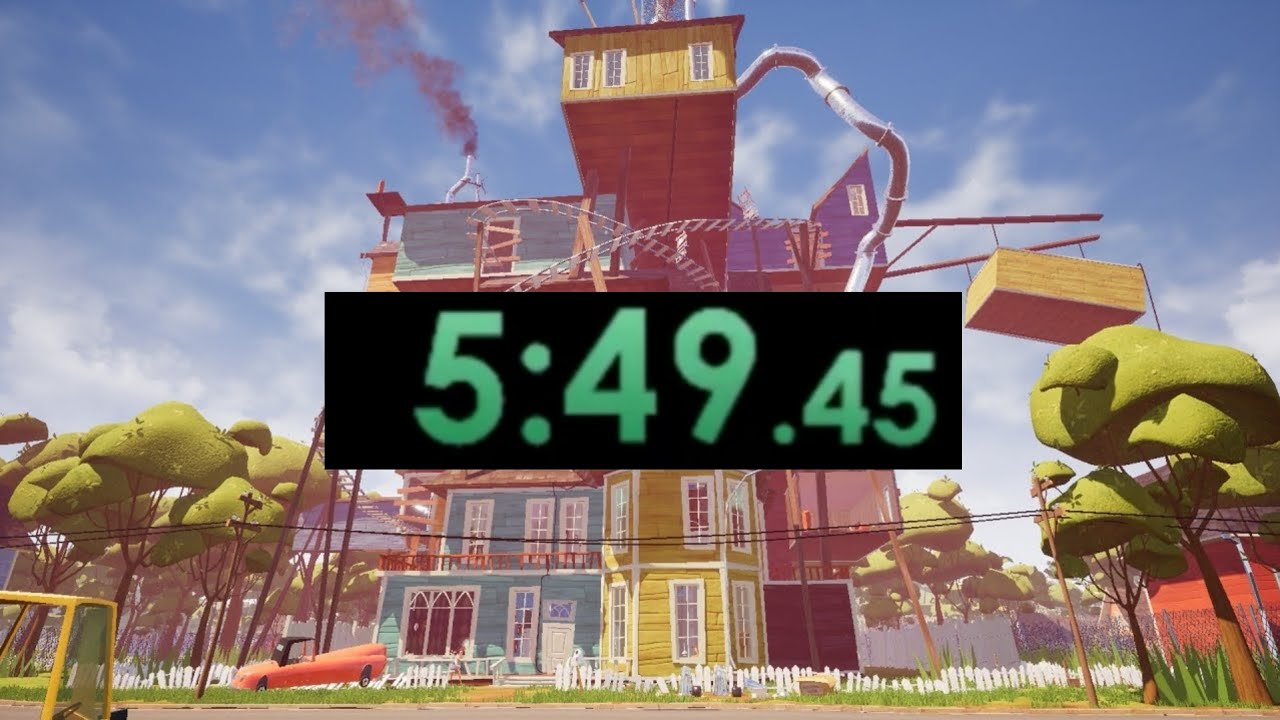 speedrun 3 act hello neighbor mobile - YouTube