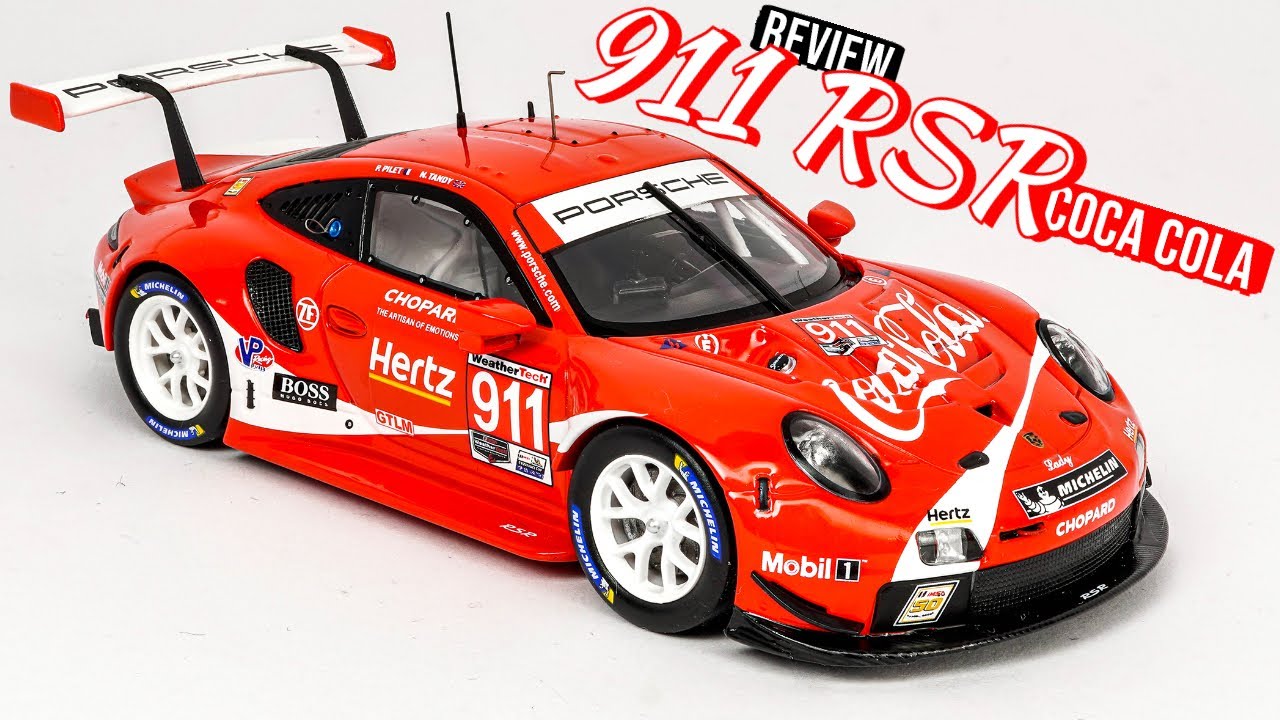 1/43 SCALE PORSCHE 911 RSR COCA COLA LIVERY DESIGN - 2019 IMSA PETIT LE ...
