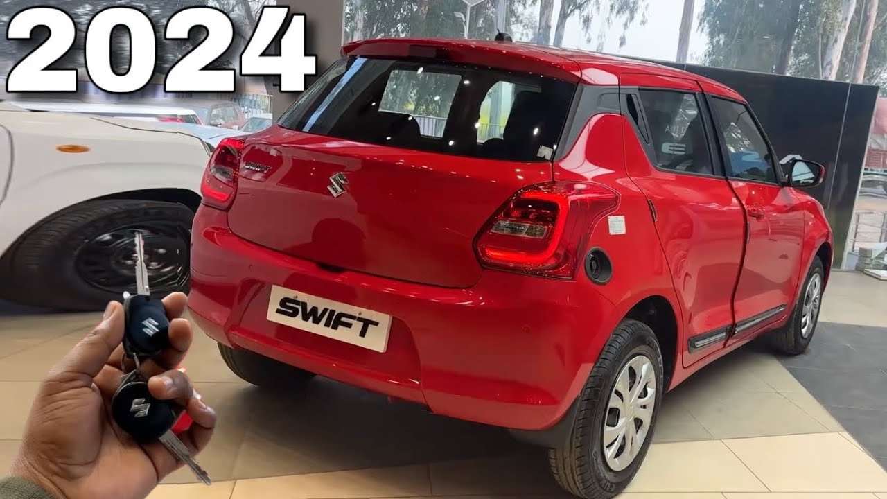 MARUTI SUZUKI SWIFT VXI 2024 RED ️ SECOND BASE MODEL DETAILED REVIEW ...