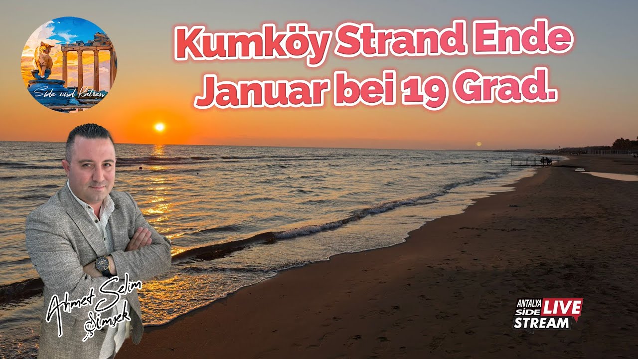 Kumköy Strand Ende Januar bei 19 Grad. - YouTube