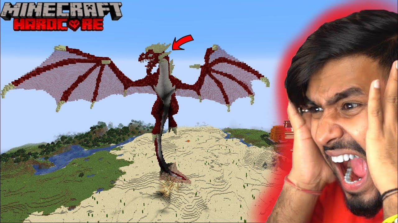 I build a red dragon in minecraft Hardcore @TechnoGamerzOfficial ...