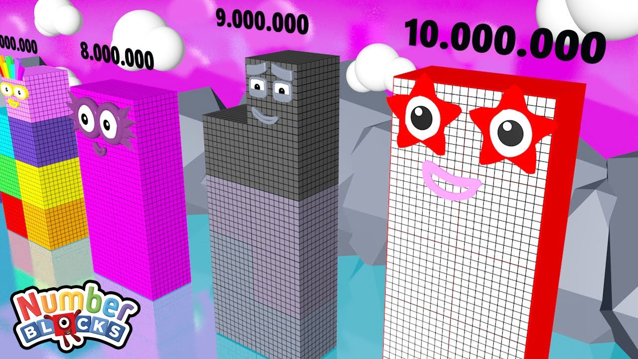 Looking for Numberblocks Cube Club 1000 to 10 Million HUGE Standing ...
