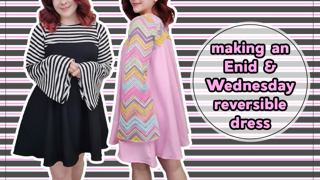 Making an Enid & Wednesday Reversible Dress | Beginner Friendly | Enid ...