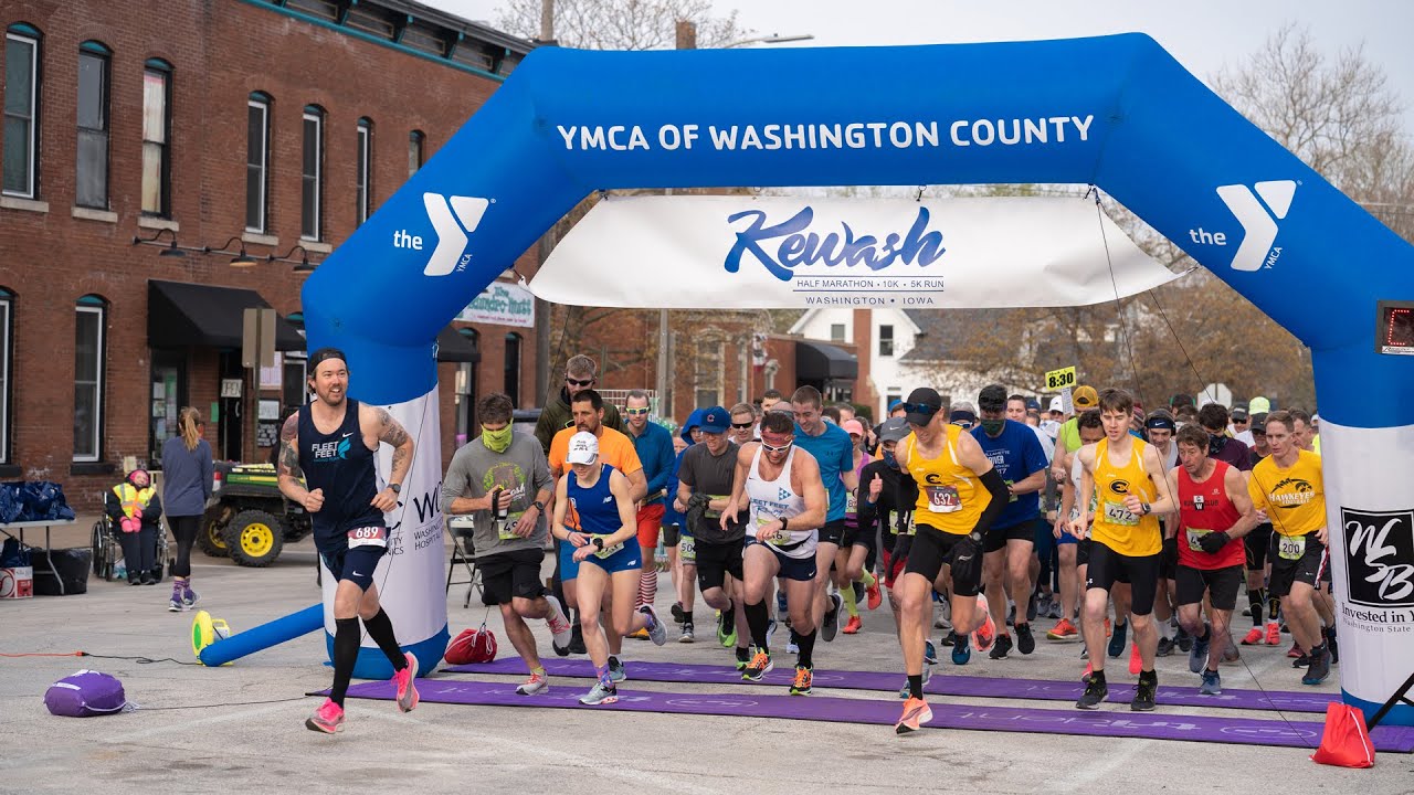 2021 Kewash Half Marathon in Washington, IA - YouTube