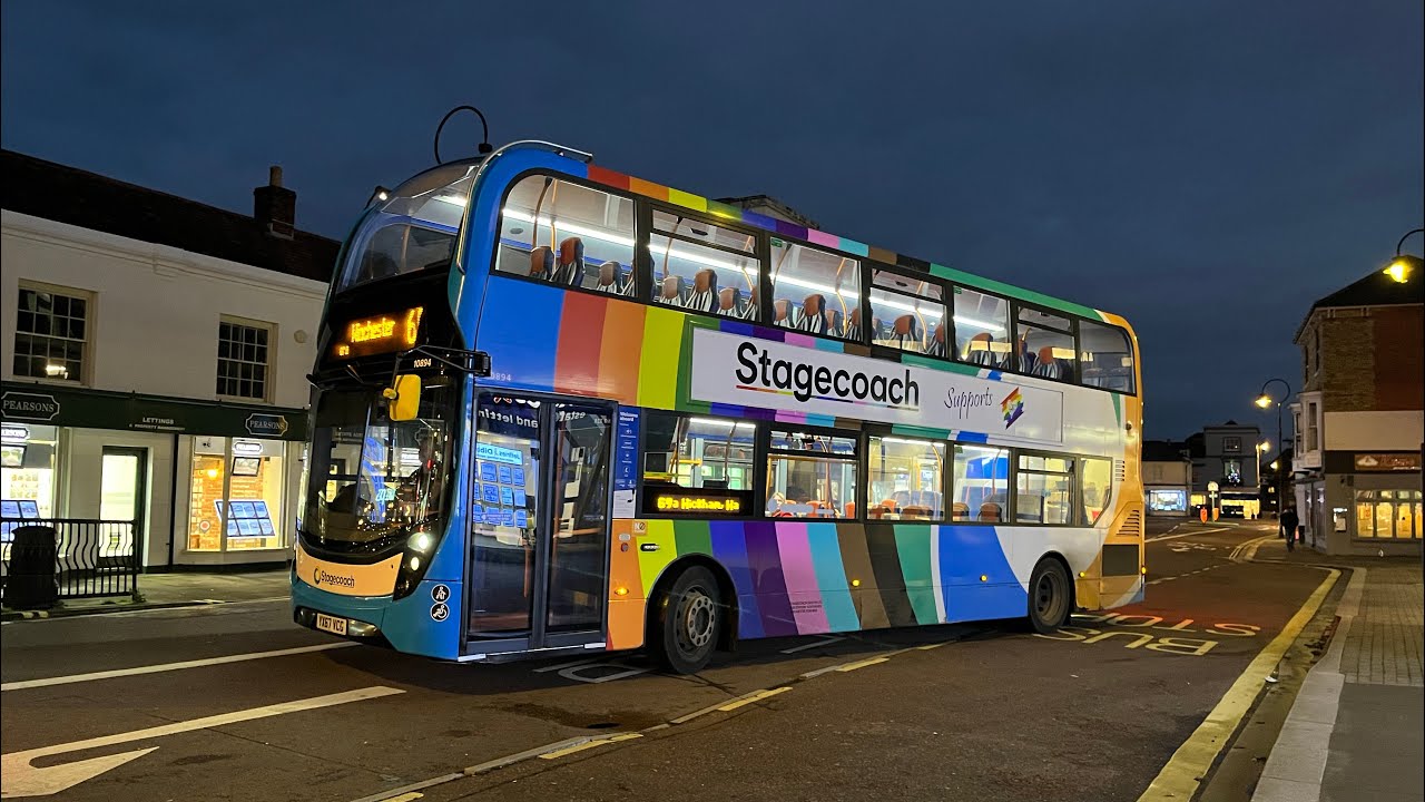 Stagecoach South 10894 YX67 VCG - YouTube