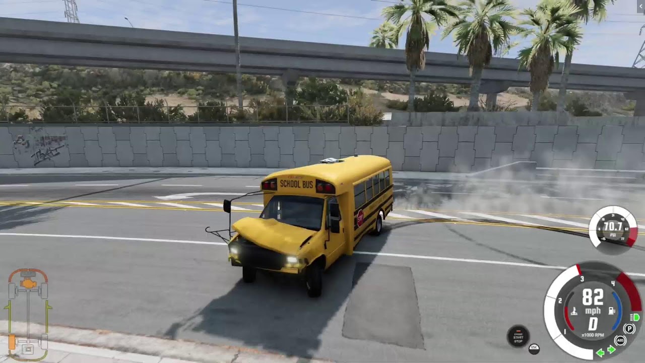 6.0 School Bus in BeamNG! The Spool Bus - YouTube