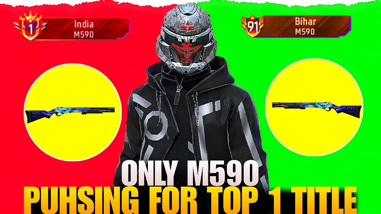 Pushing Top 1 In M590 New Gun | Free Fire Solo Rank Pushing Tips And ...