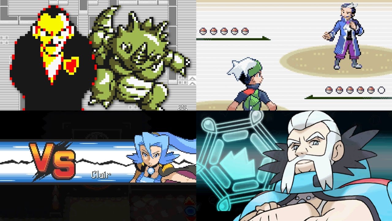 Evolution of Final Gym Leader Battles in Pokémon games (1996 - 2017 ...