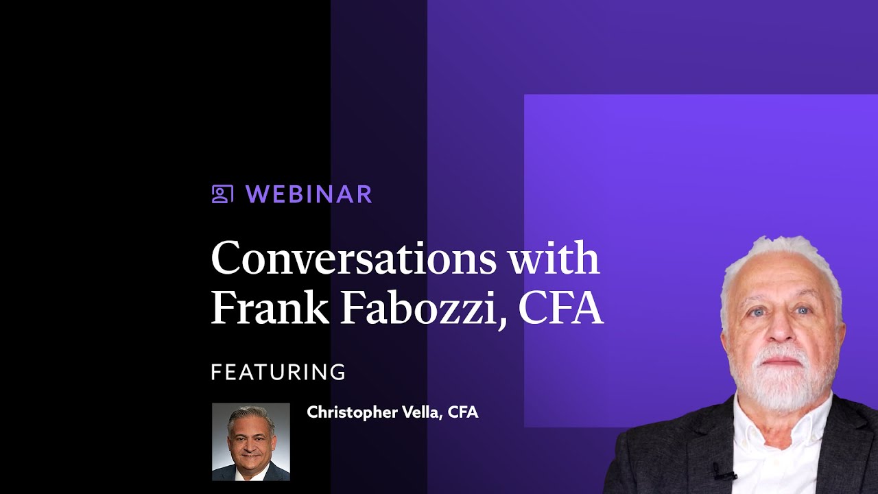 Conversations with Frank Fabozzi, CFA,Featuring Christopher Vella, CFA - YouTube